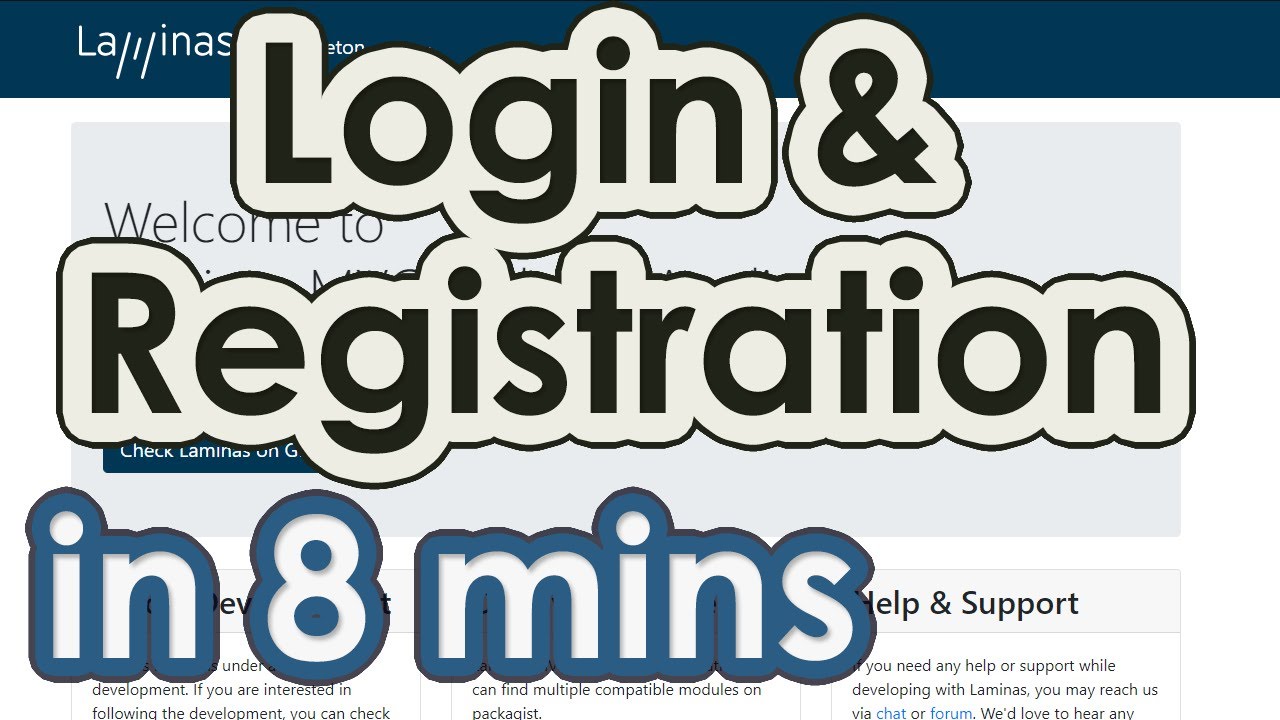 Create custom Users Login & Registration modules - Laminas Starter Kit ...