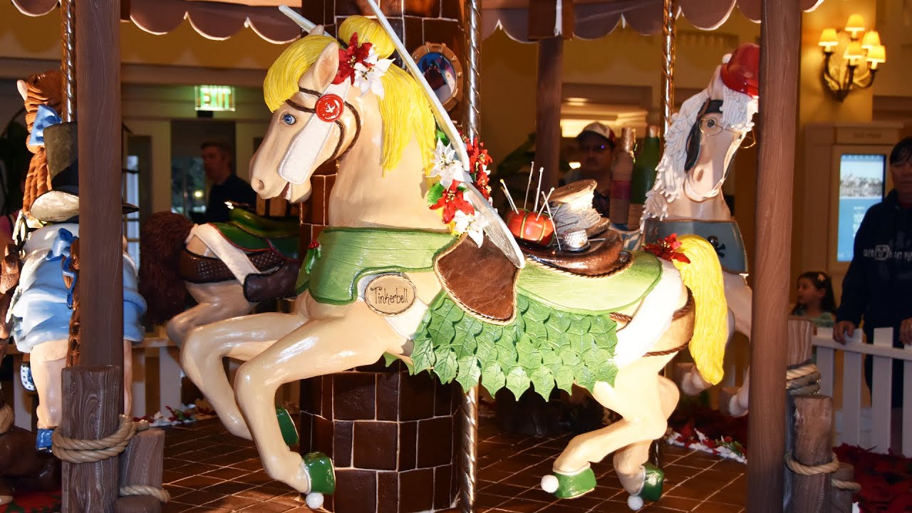 Disney's Beach Club Gingerbread Carousel Featuring Peter Pan Theme 2019 ...