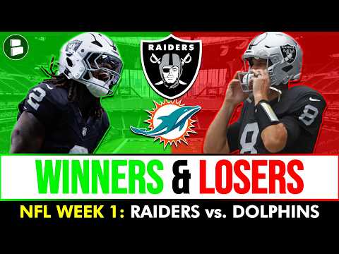 Ashton Jeanty DOMINATES Dolphins! Raiders Winners & Losers After NFL Week 1 Game vs. Miami