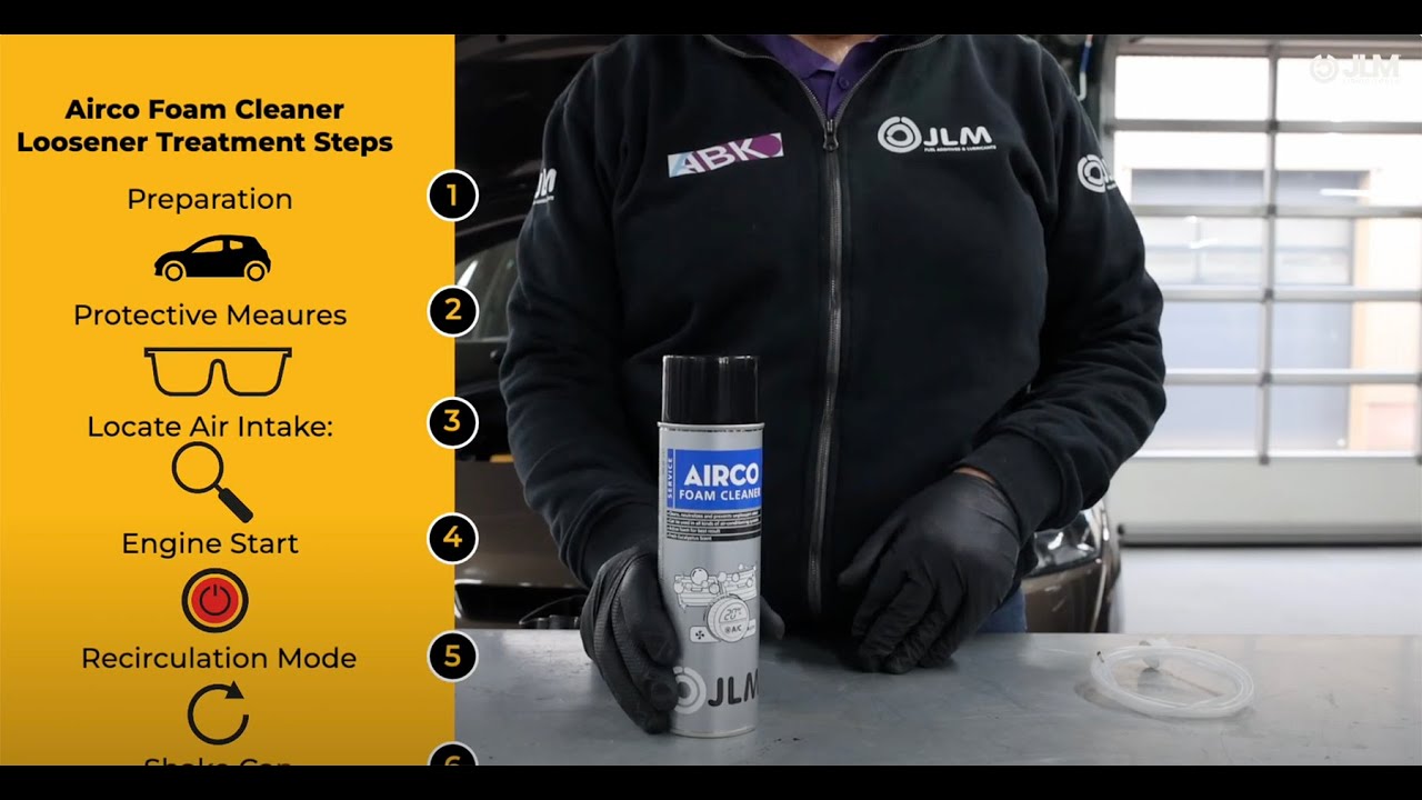 How To Use: JLM AC Foam Cleaner - YouTube