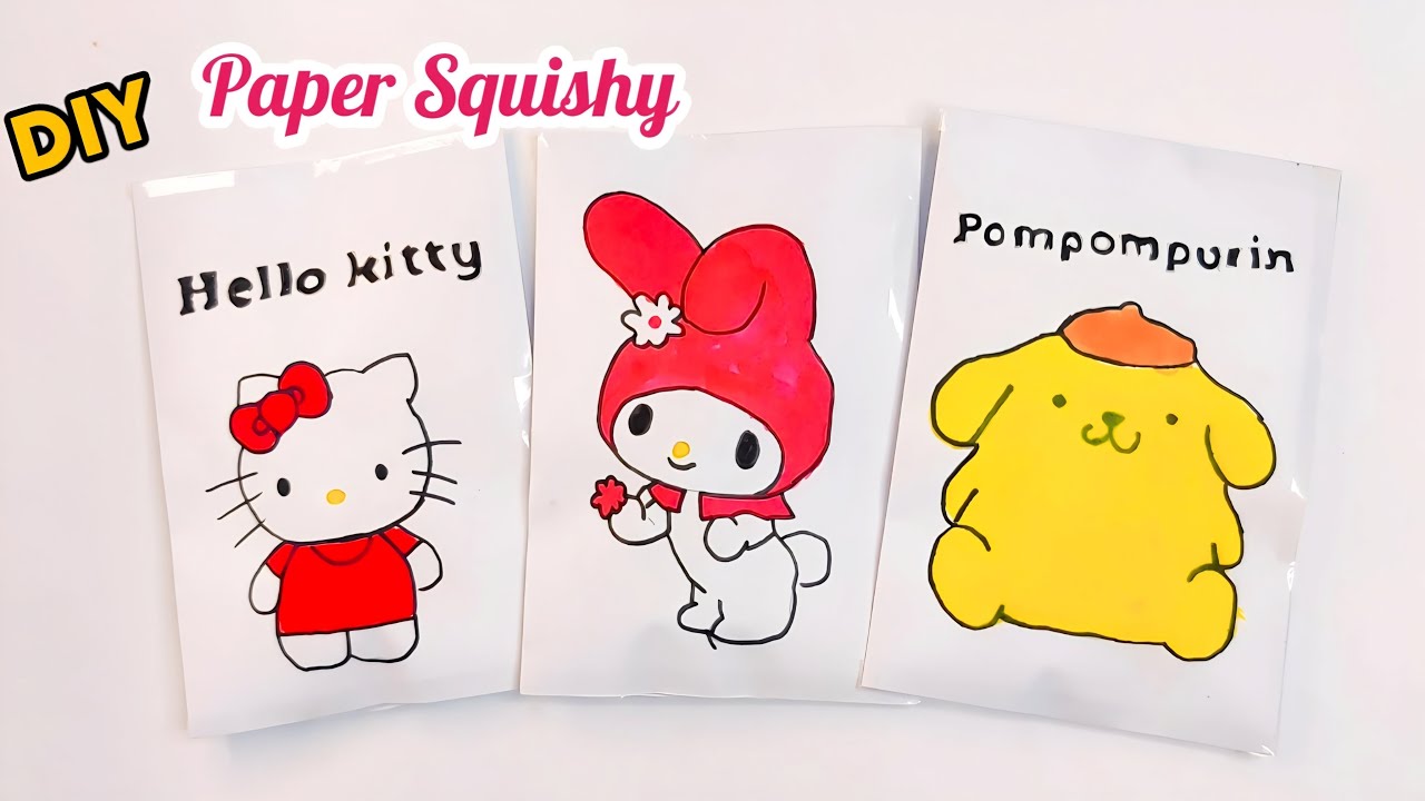 DIY Squishy Unboxing / Paper DIY / origami crafts ideas / easy paper ...