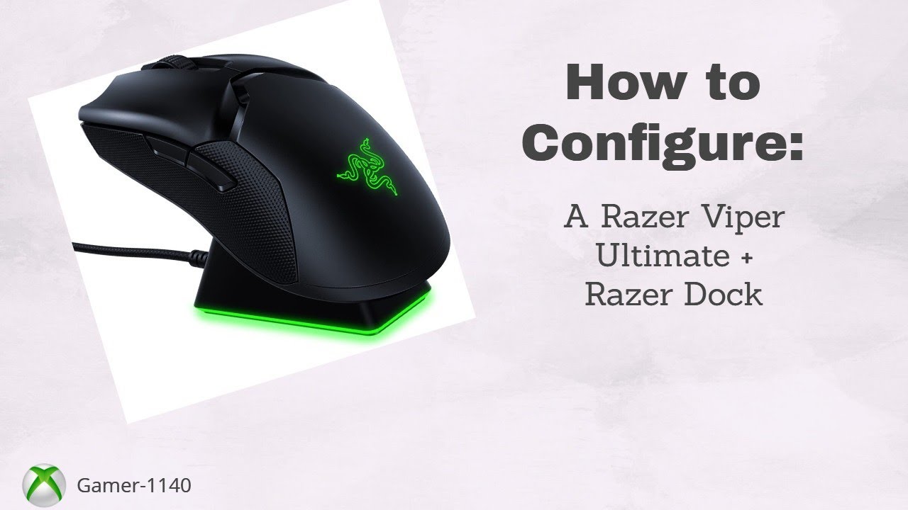 How to Customize the Razer Viper Ultimate + Razer Mouse Dock using the ...