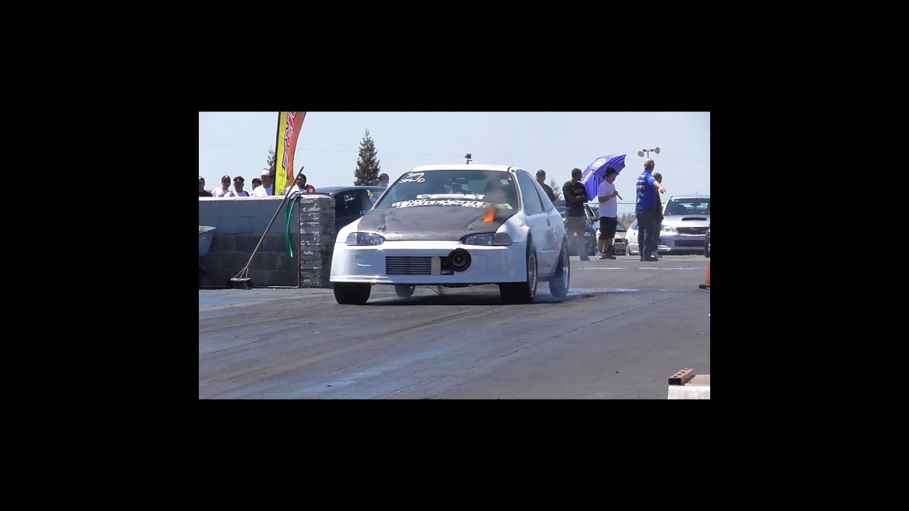 Honda's at Raceworz 3 FWD Drag Racing - YouTube
