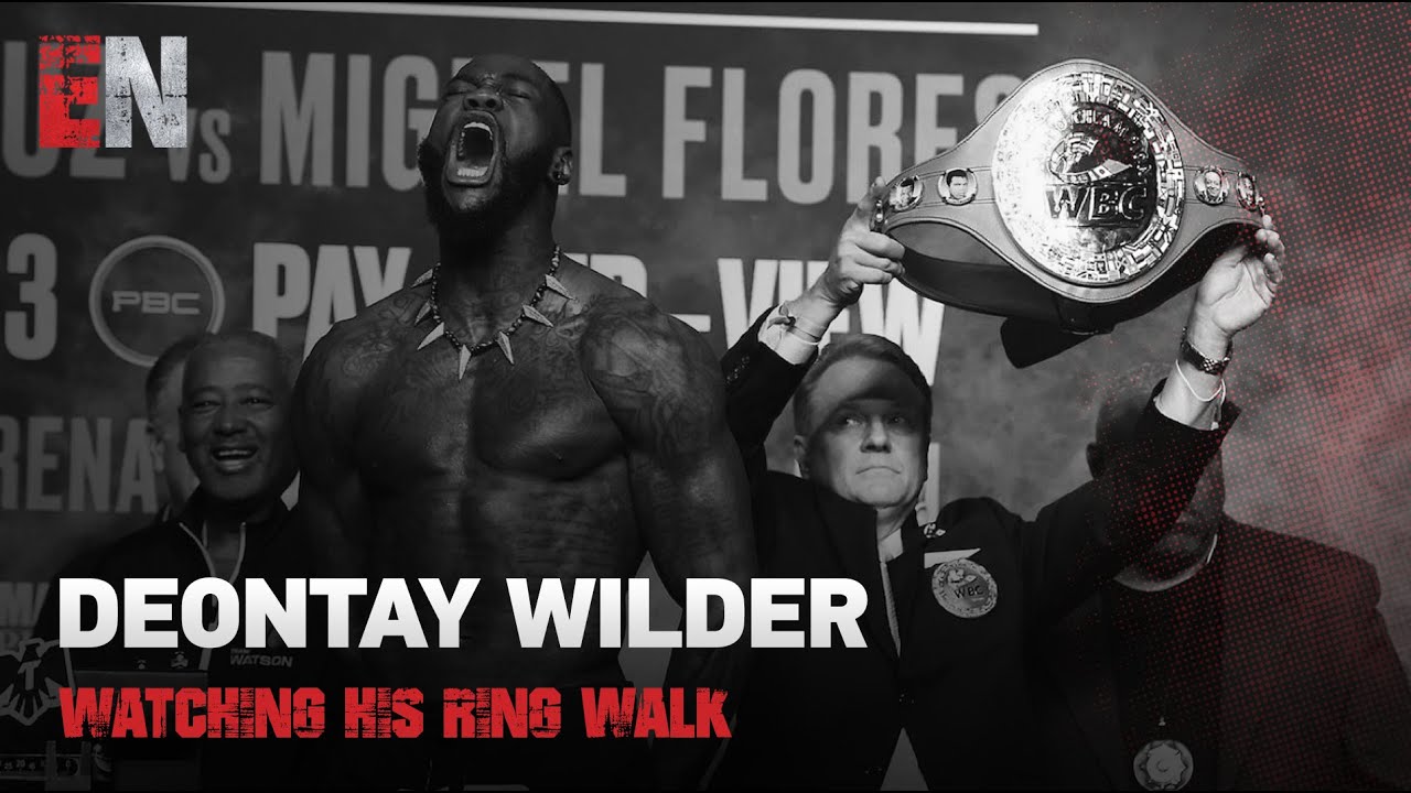 Wilder watching his Ring Walk | EsNews Boxing - YouTube