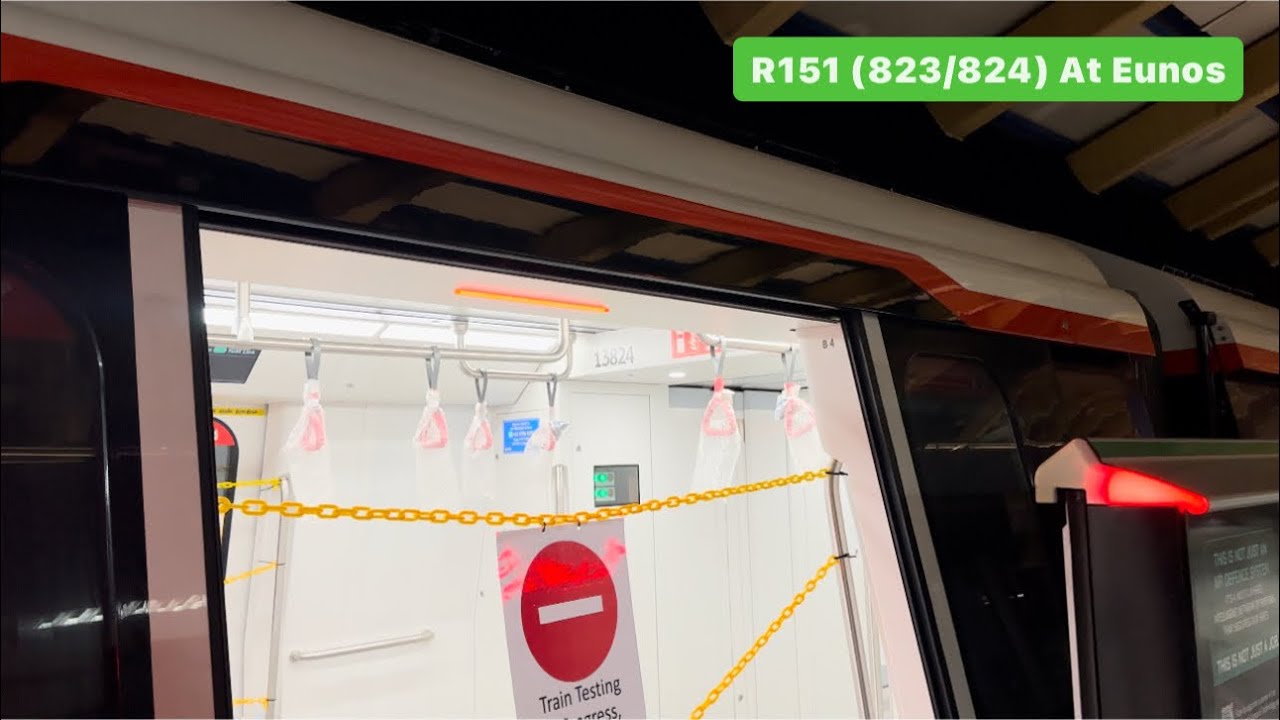 [Train Fault Simulation?][SMRT] R151 (823/824) at Eunos(TWD) - YouTube