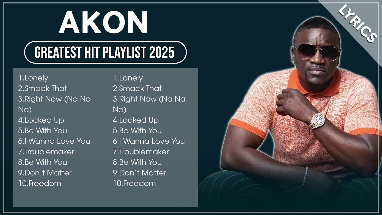 AKON 2024 MIX ~ Top 20 AKON Best Songs ~ Greatest Hits Full Album - YouTube