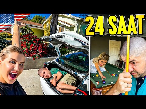 AMERİKA'DA İLK 24 SAAT! (Ev vlog, market alışverişi, Tesla)