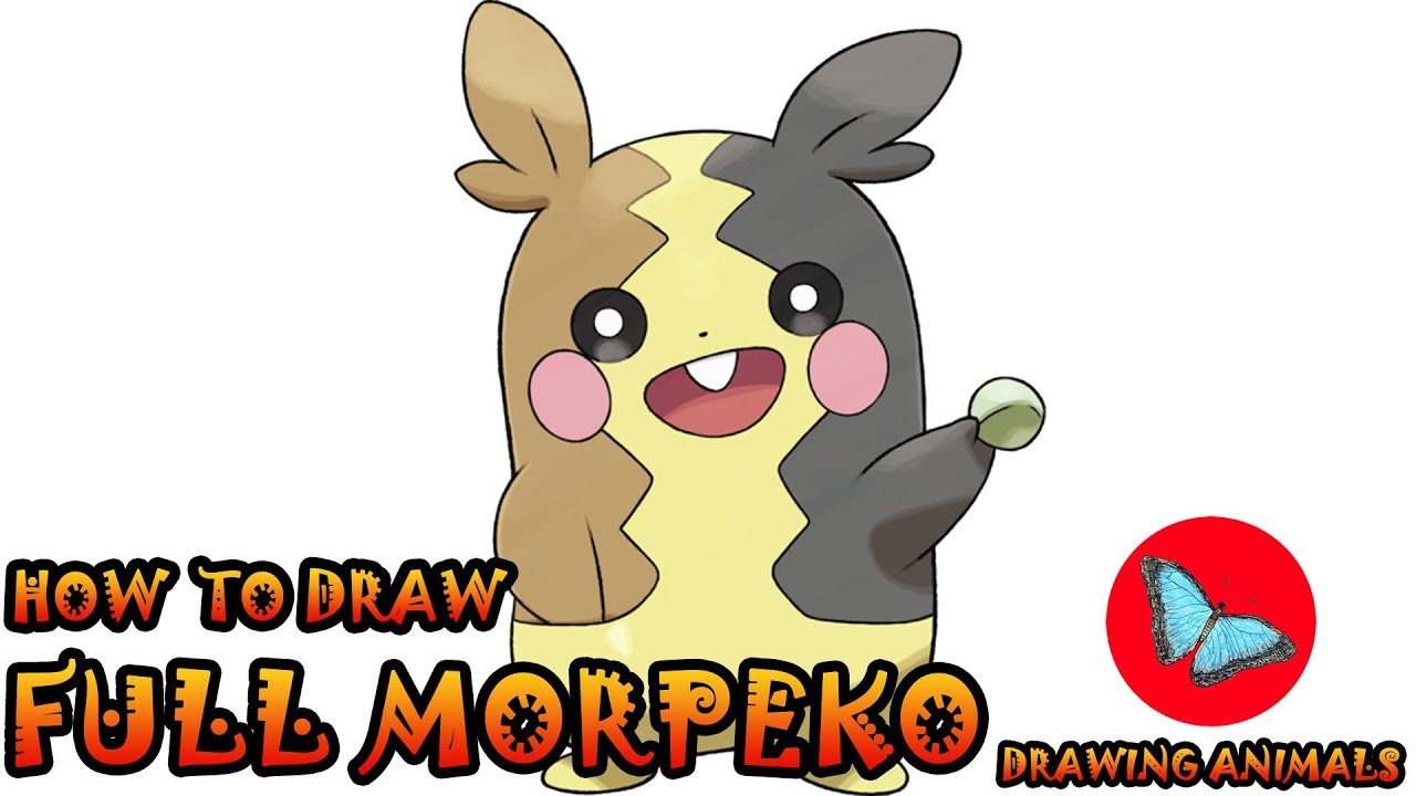 How To Draw Full Morpeko Pokemon | Drawing Animals - YouTube