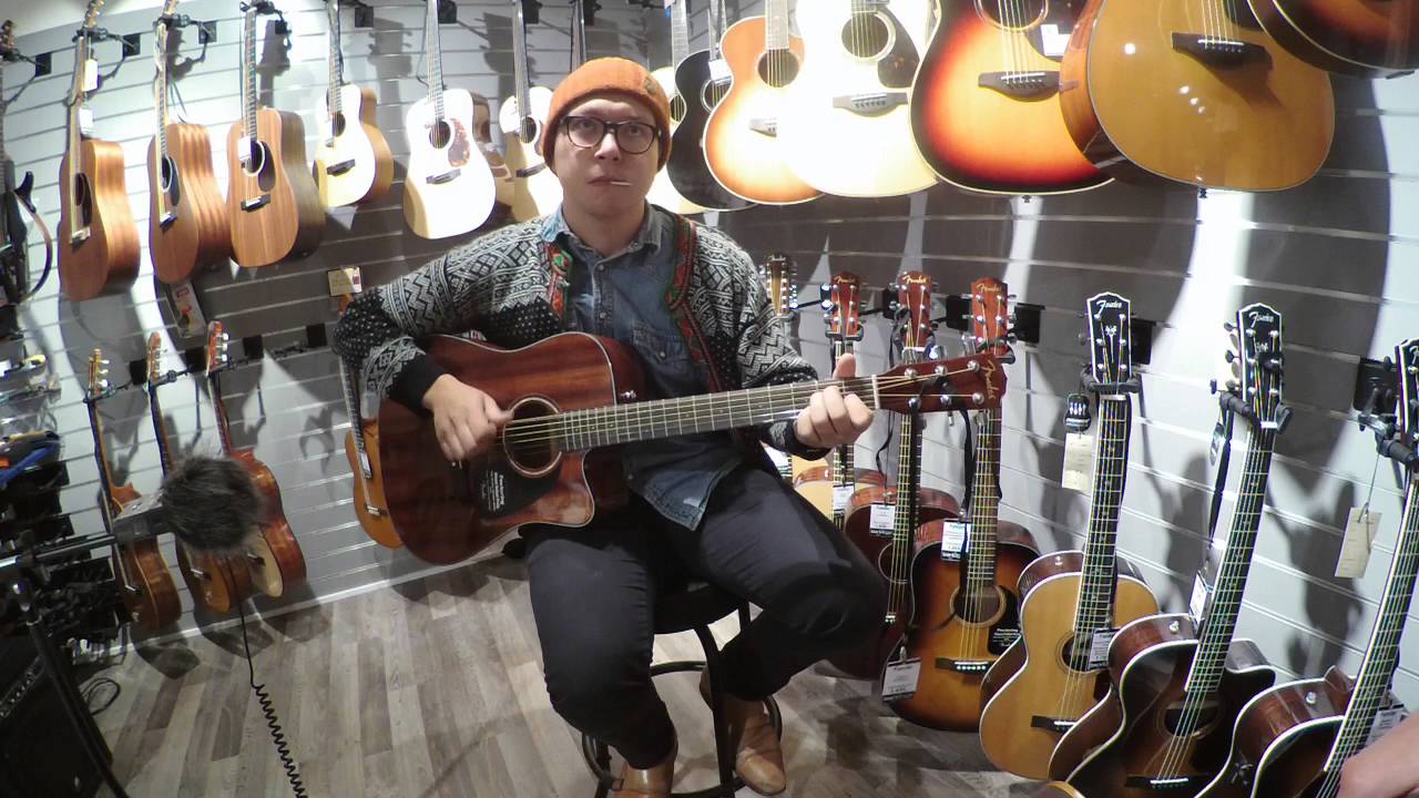 Fender CD 60 All Mahogany test. - YouTube