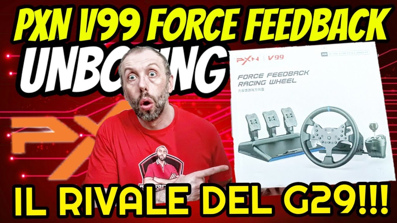 PXN V99 RACING WHEEL UNBOXING 💥 IL RIVALE DEL G29 E DEL T150 😱 - YouTube
