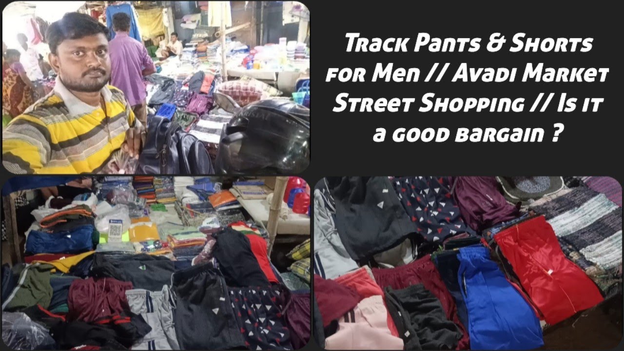 Track Pants & Shorts for Men 🕺 // Avadi Market Street Shopping 🛍️ // Is ...