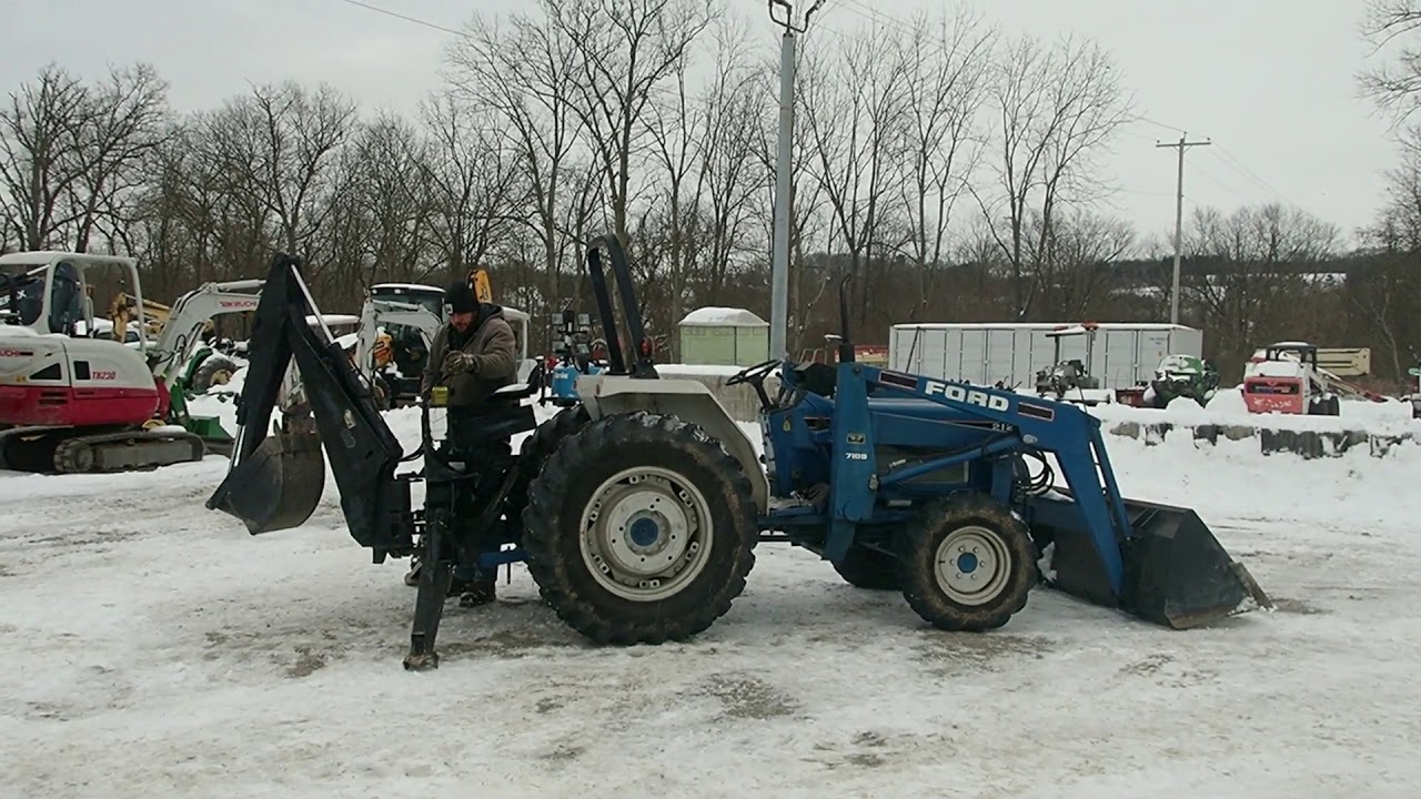 FORD 2120 Tractor Loader Backhoe For Sale - YouTube