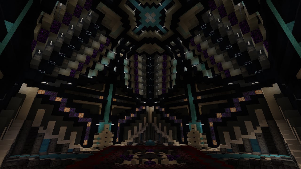 Minecraft Futuristic Spawn Hub Timelapse - YouTube