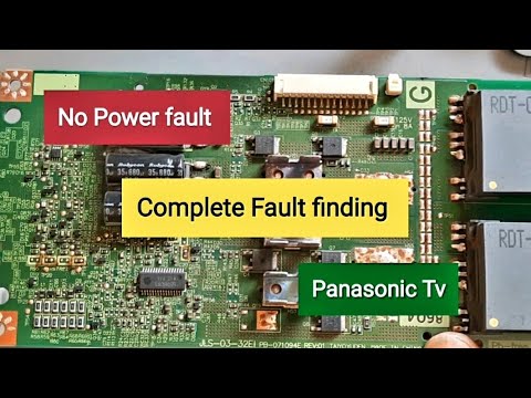 Panasonic TV No Power|Complete dead Faulty Solution #Easily Repair ...