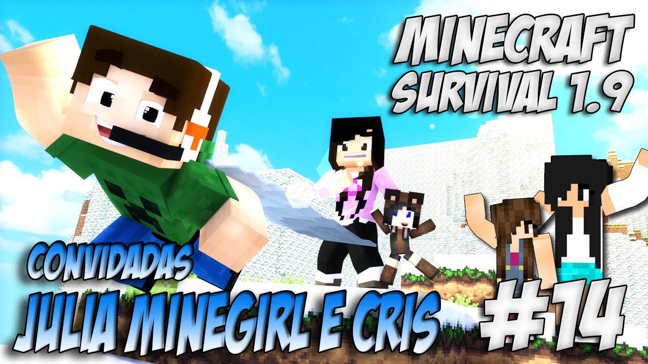 Minecraft Survival 1.9 #14 - Tenis no Nether e início da trap (ft Julia ...