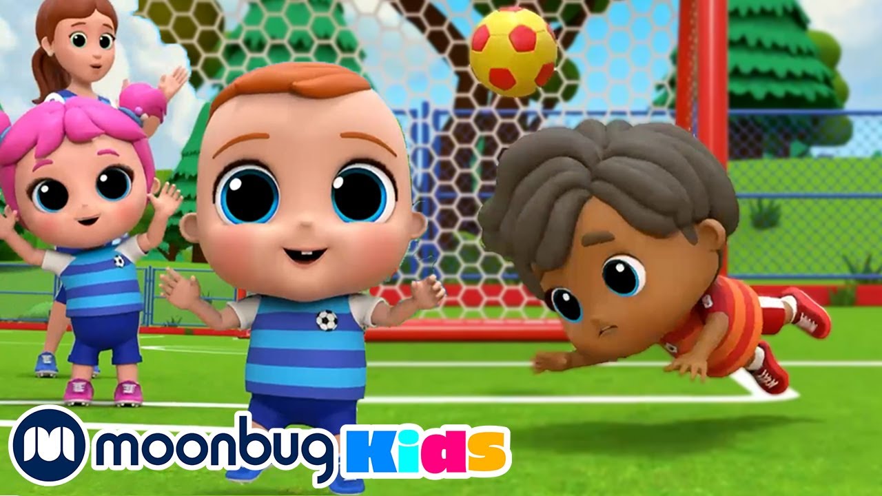 Soccer Song | LITTLE ANGEL | Kids Cartoons | MOONBUG KIDS - YouTube