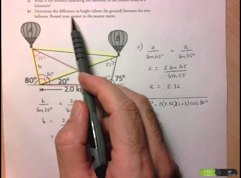 MPM2D6 Hot-air balloon problem - YouTube