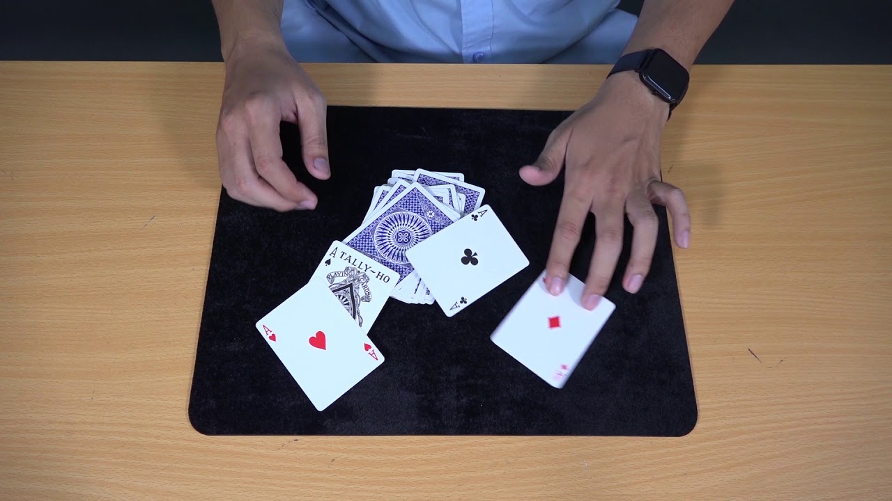 4 ACES CARD TRICKS TUTORIAL - YouTube