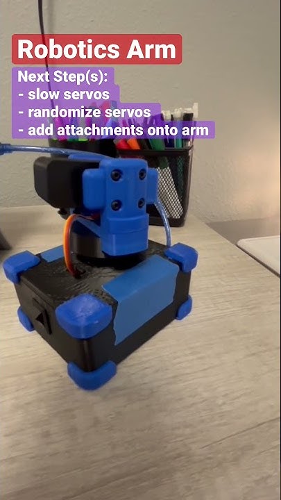 Arduino Robotic Arm With Servos Arduino Arduinoproject Servomotors