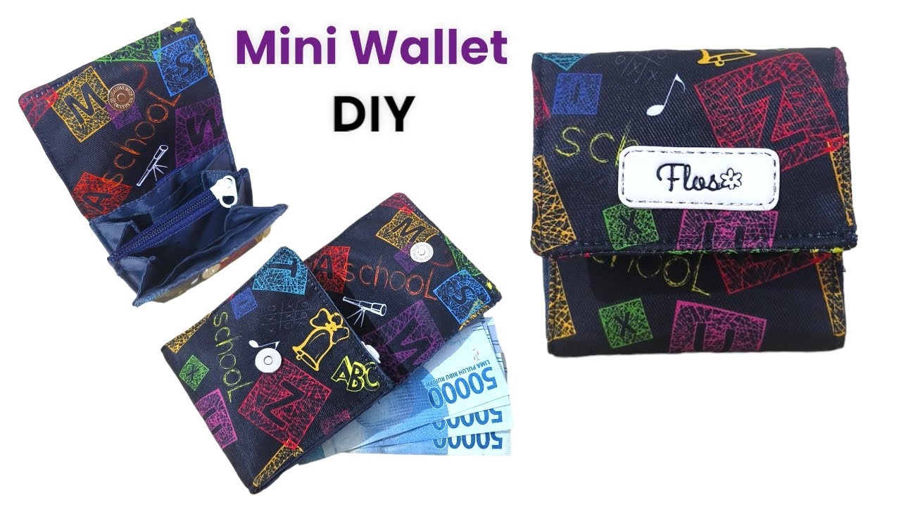 Tutorial Membuat Dompet Mini - DIY Mini Wallet - Step By Step Tutorial ...