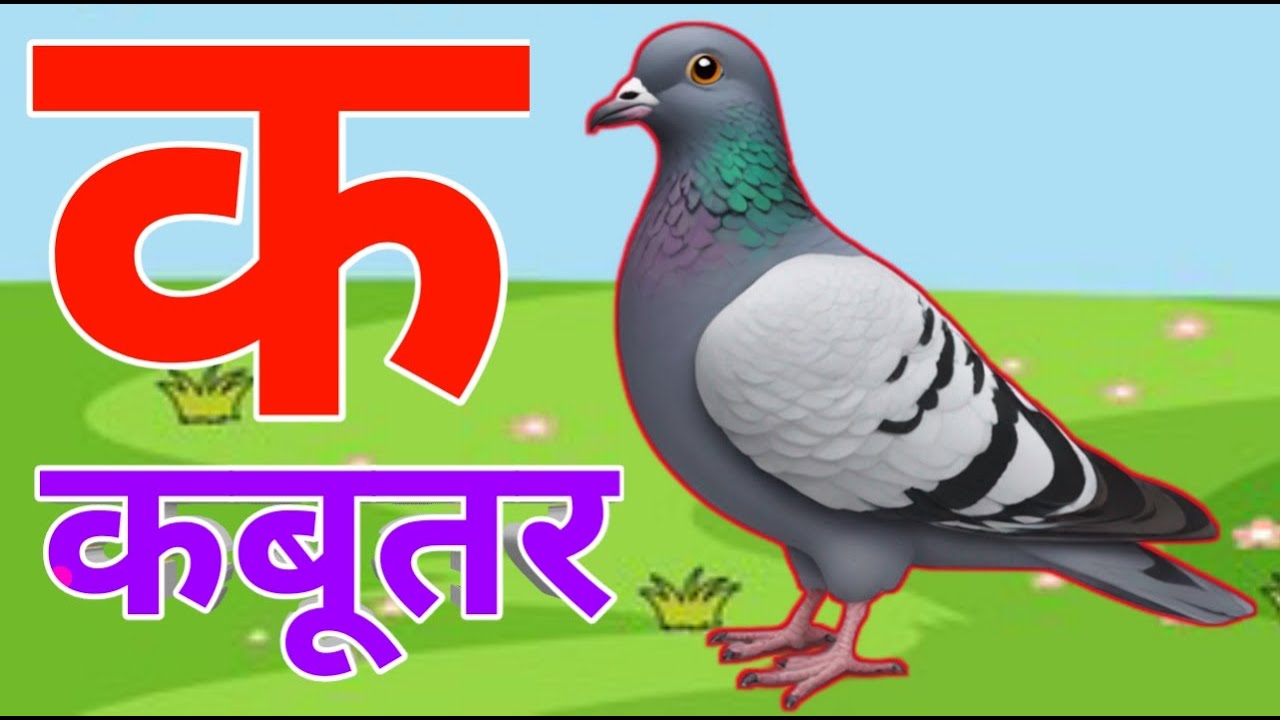 a se annar k se kabutar kh se khargosh Hindi vadmala vowel sounds kid's ...