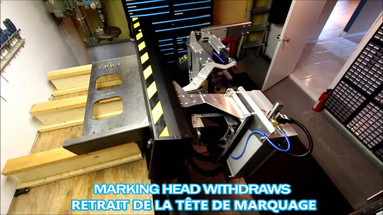 Aluminum Billet Laser Marking System from Rotalec - YouTube