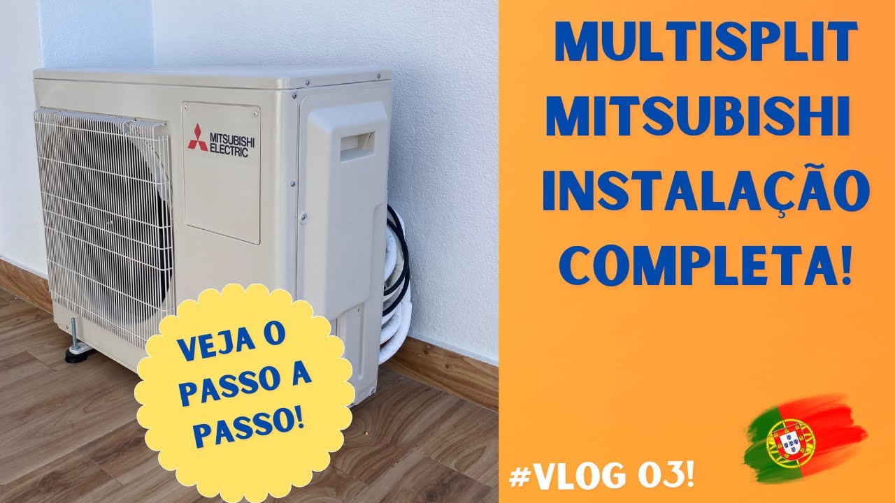 Multisplit Mitsubishi. Veja a instalação completa! Vlog 03 - YouTube