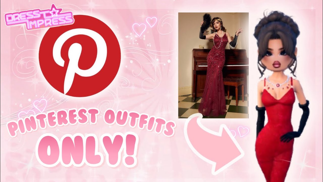 Wearing *PINTEREST ONLY* Outfits in Dress To Impress Roblox! - YouTube