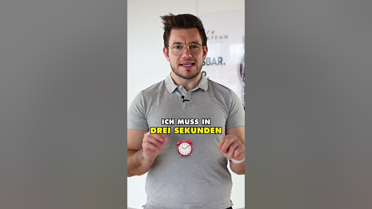 Die 3-Sekunden-Regel ist elementar - YouTube