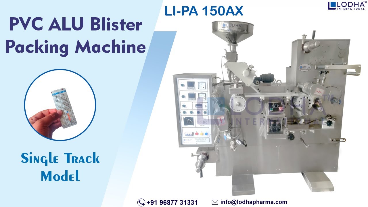 PVC ALU Blister Packing Machine - Single Track - YouTube