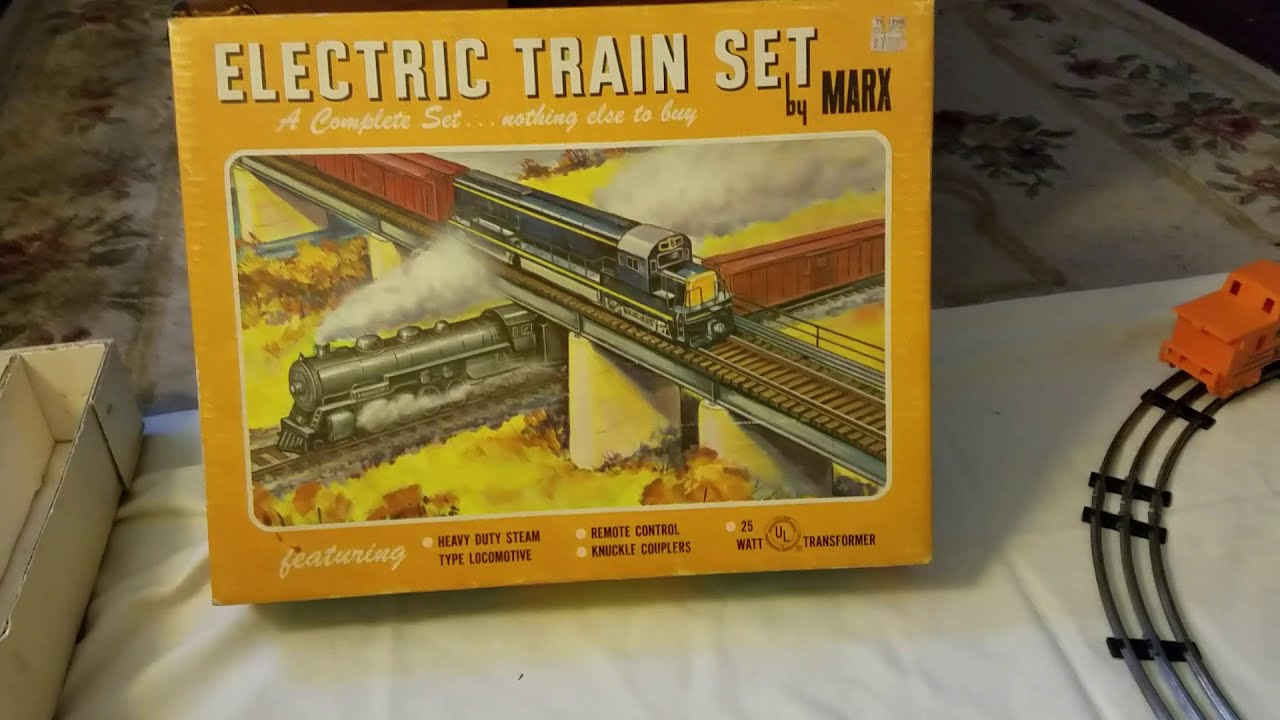 Electric Train Set by Marx. - YouTube