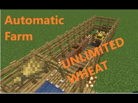 Minecraft Automatic Farm Tutorial INFINITE WHEAT - YouTube