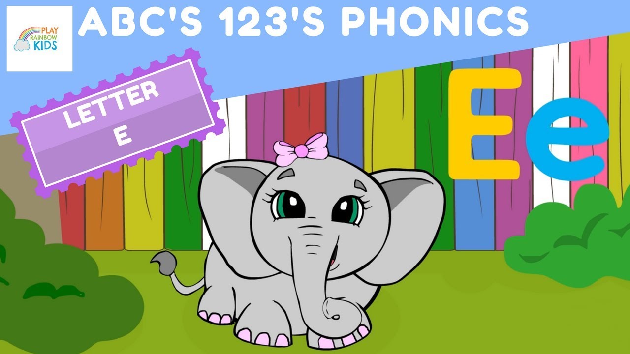 Writing Alphabet Letters for Children - Letter E Video - YouTube