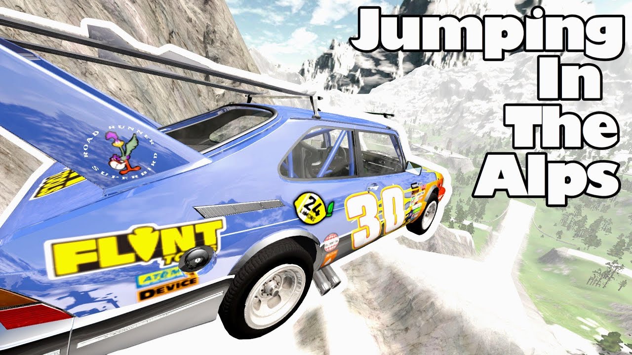 Jumping & Crashes In The Alps #6 BeamNG Drive | Crash Blasters - YouTube