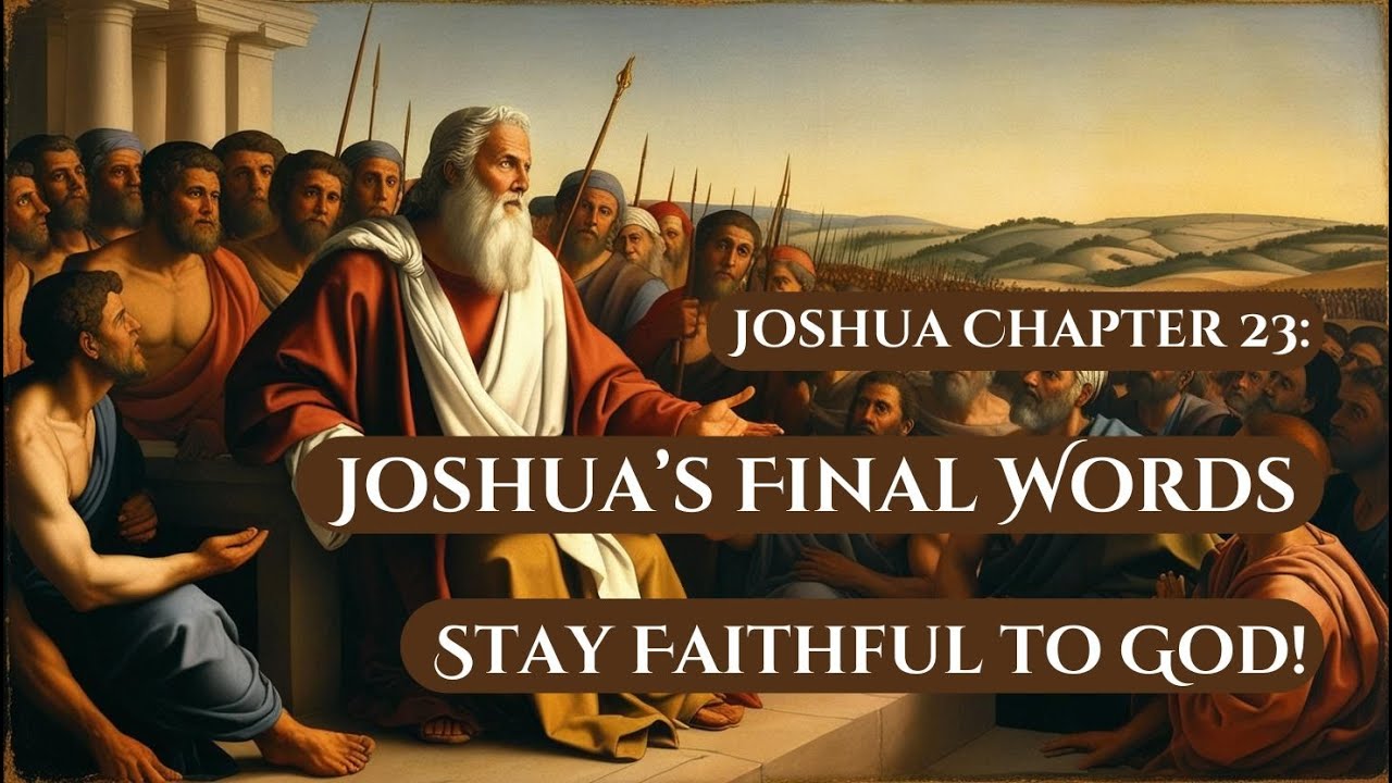 Joshua 23: Joshua’s Final Words | Stay Faithful to God! - YouTube