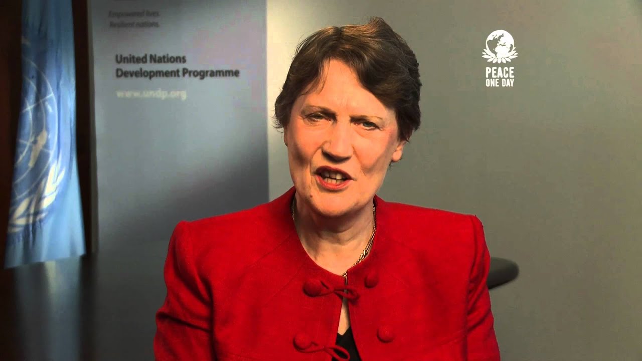 Helen Clark, Administrator, UNDP supports Peace One Day - YouTube