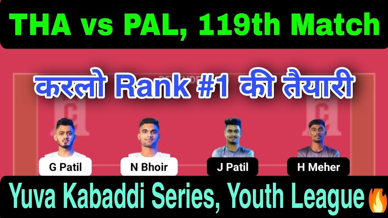 THA vs PAL Today Match Dream11 Kabaddi Team, THA vs PAL Dream11 ...