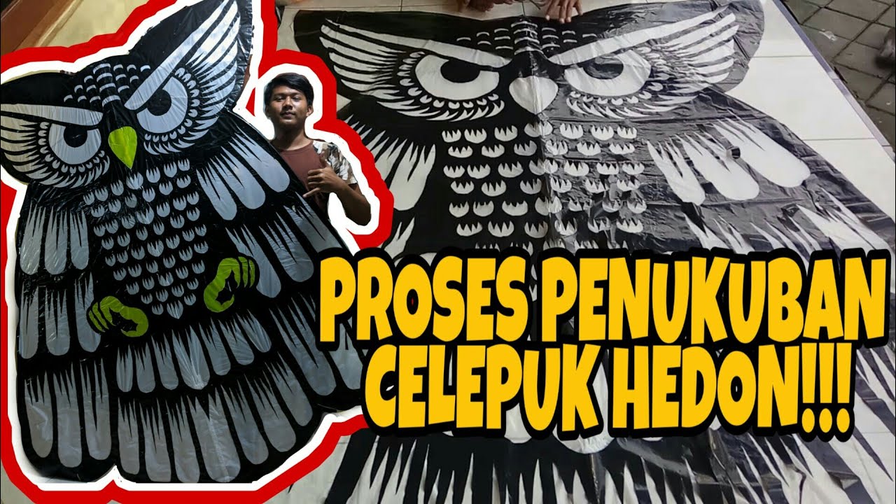 cara penukuban / tutorial pembuatan motif layangan celepuk - YouTube