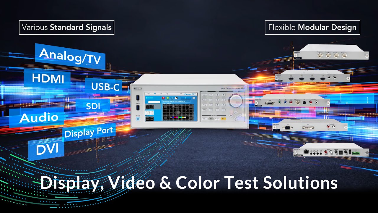 Provide Complete Test Solution for Display | Chroma - YouTube