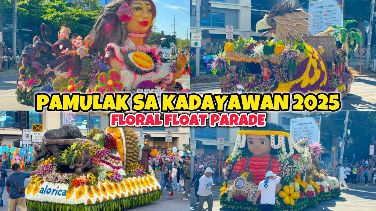 PAMULAK SA KADAYAWAN 2025 FLORAL FLOAT PARADE - YouTube