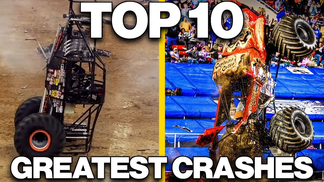 Monster Jam Top 10 CRAZIEST Crashes - YouTube