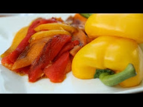 Roasted Bell Peppers on the Grill - YouTube