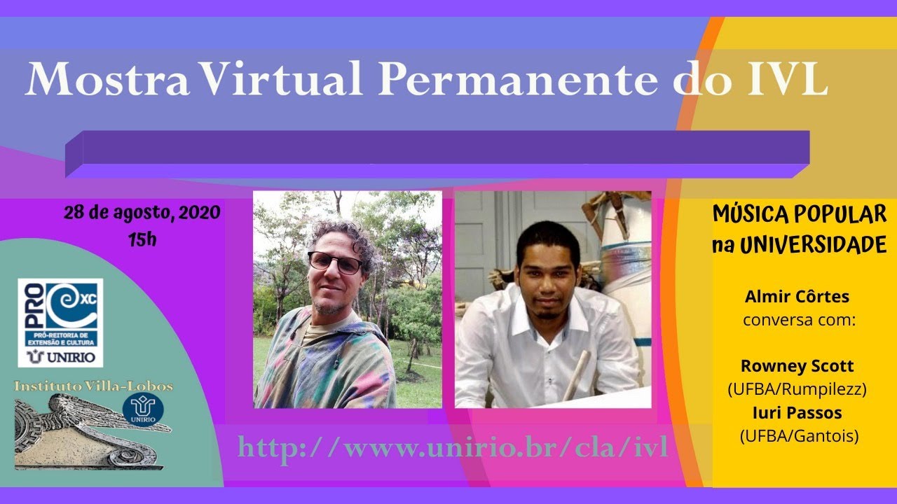 Música popular na Universidade com Rowney Scott (UFBA/Rumpilezz) e Iuri ...