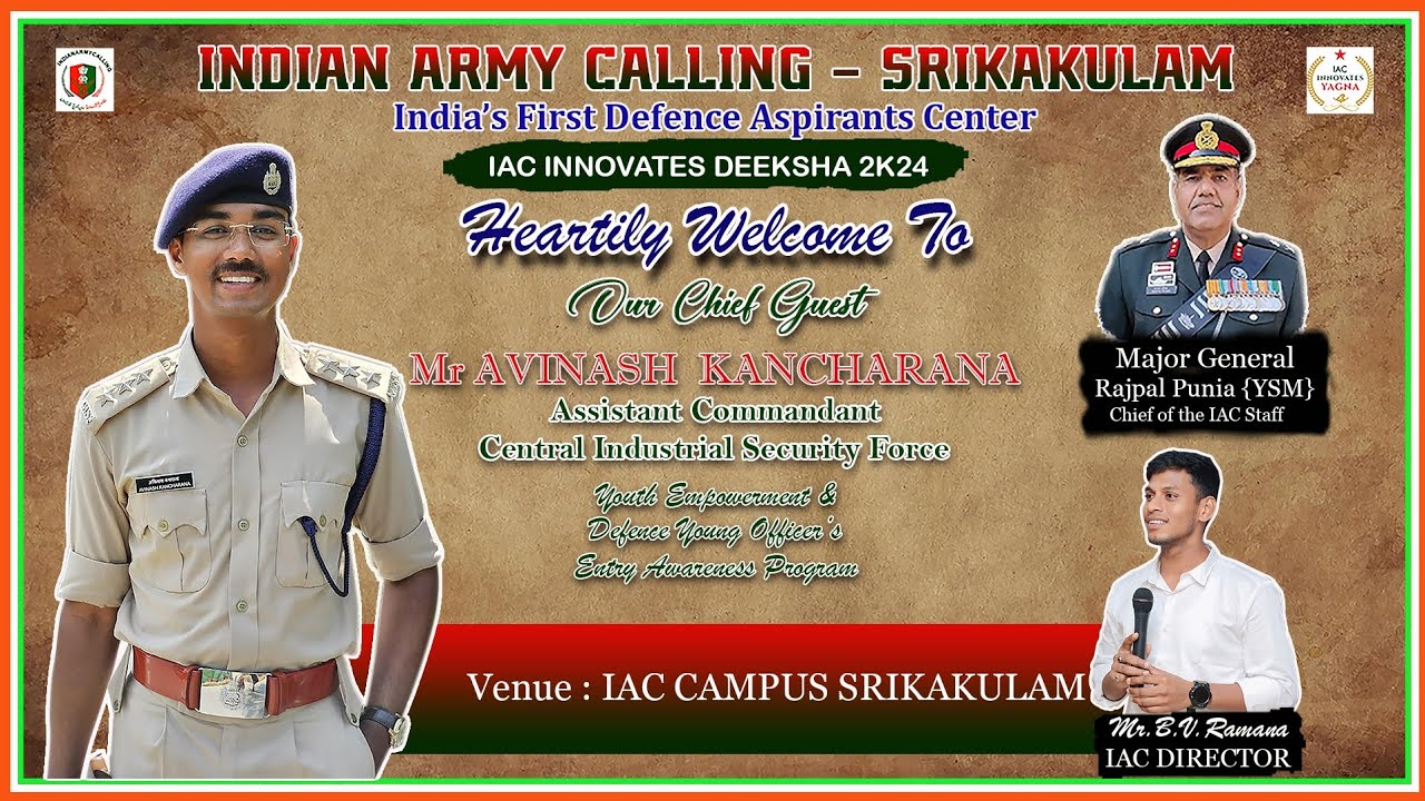 CISF Assistant Commandant Avinash K Visited IAC SKLM #indian_army ...