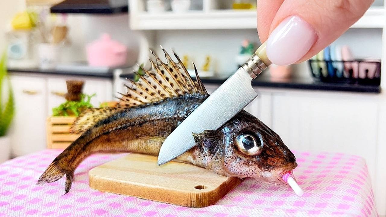 How to Cook a Tiny Fish Fry Nuggets You'll Love! ASMR Miniature Cooking ...