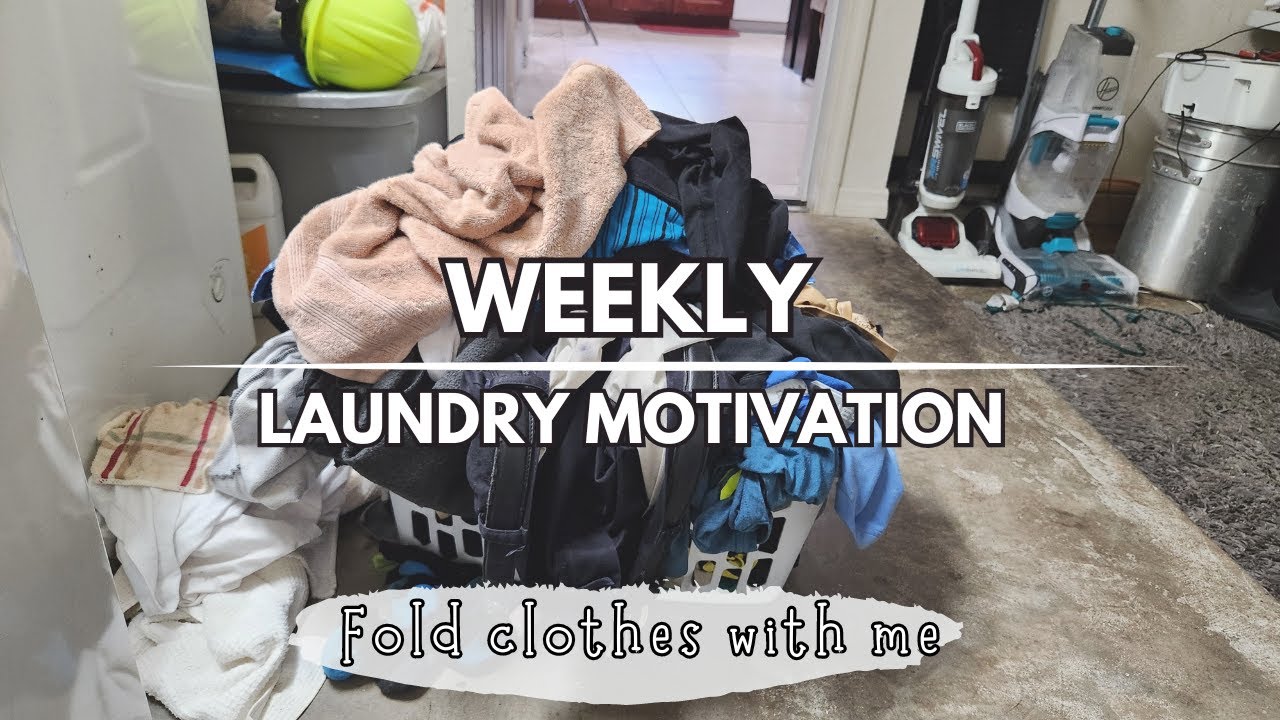 WEEKLY LAUNDRY MOTIVATION// LETS DO LAUNDRY TOGETHER// WEEKLY LAUNDRY ...