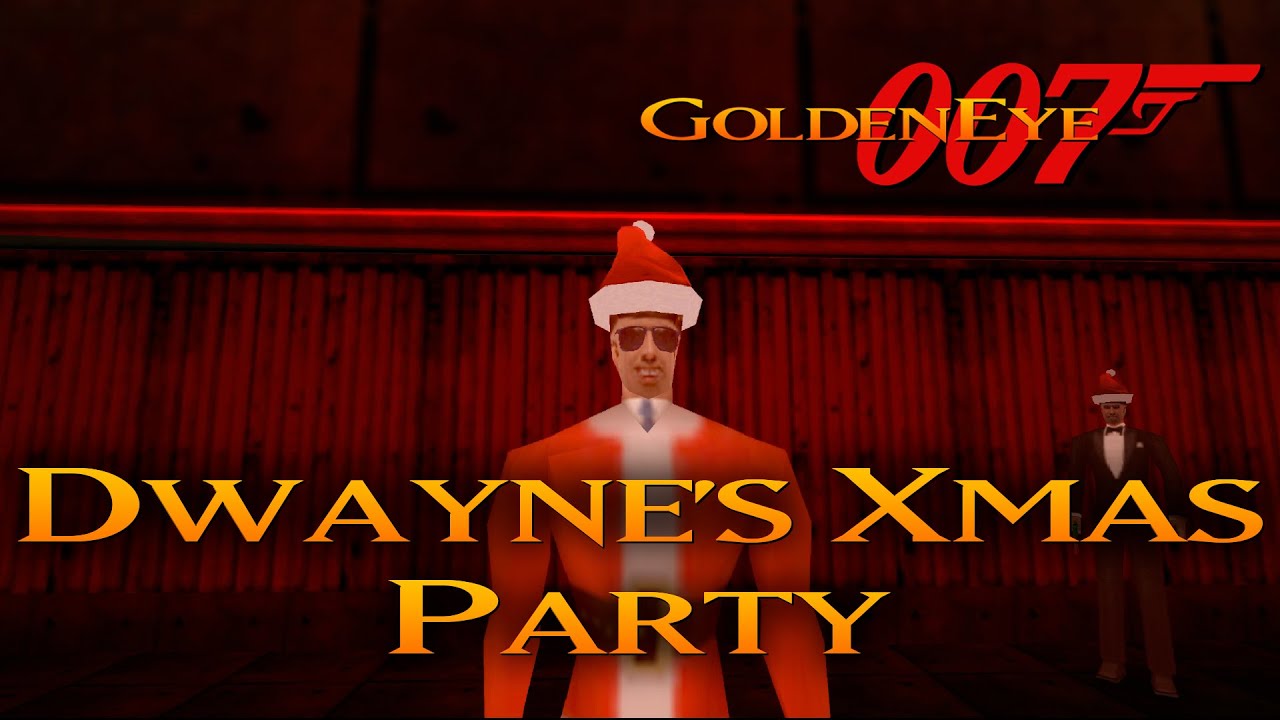 GoldenEye 007 N64 - Dwayne's Xmas Party - 00 Agent (Custom level) - YouTube