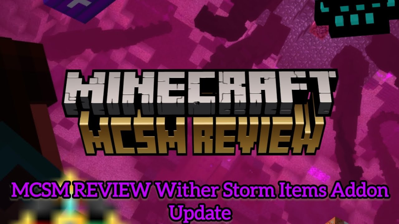 MCSM REVIEW Wither Storm Items Addon Update - 3D Amulet MCPE/BE 1.20.81 ...