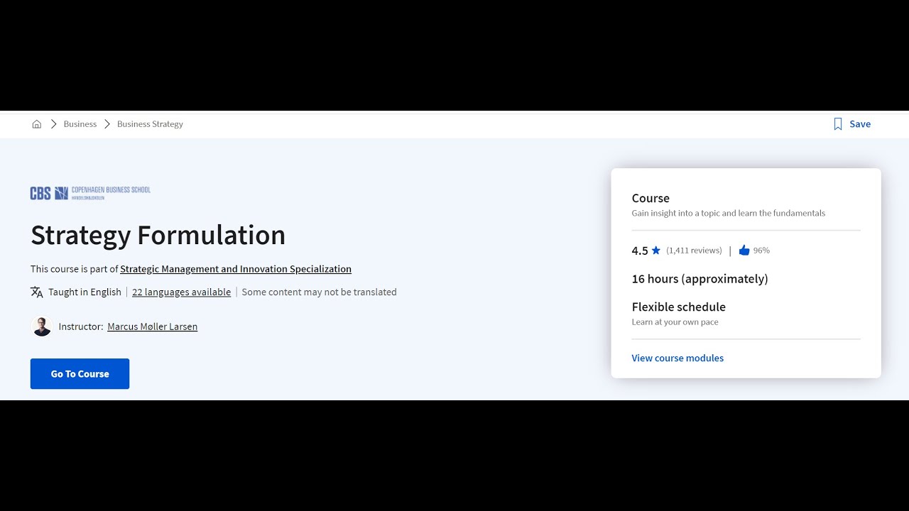Strategy Formulation || Coursera answer with peer graded assignment ...