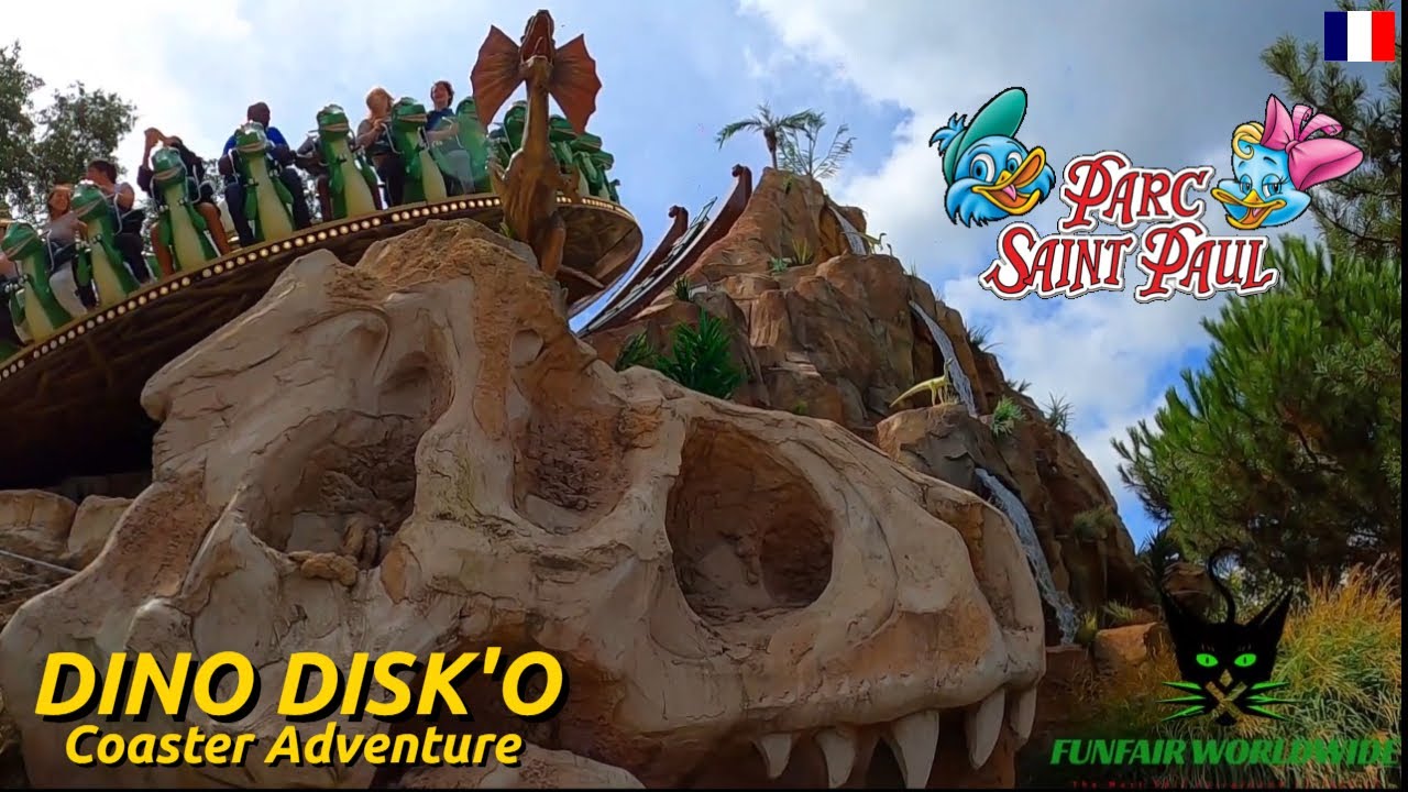 DINO DISK'O Coaster Adventure at Parc Saint Paul! 🇫🇷 - YouTube